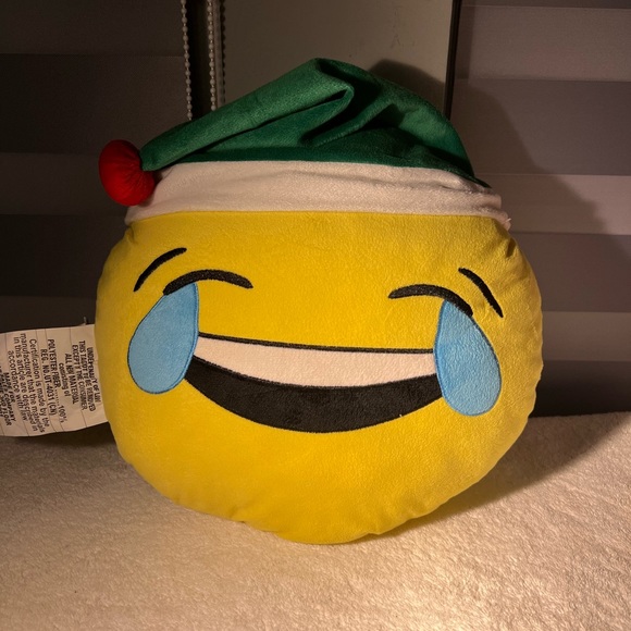 Toys | 125 Emoji Lol Emoticon Yellow Round Cushion Pillow Stuffed Plush ...
